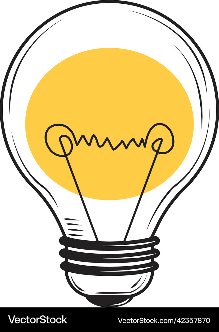 Led bulb high efficient Royalty Free Vector Image