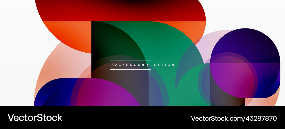 Round triangle shapes lines and circles geometric Vector Image