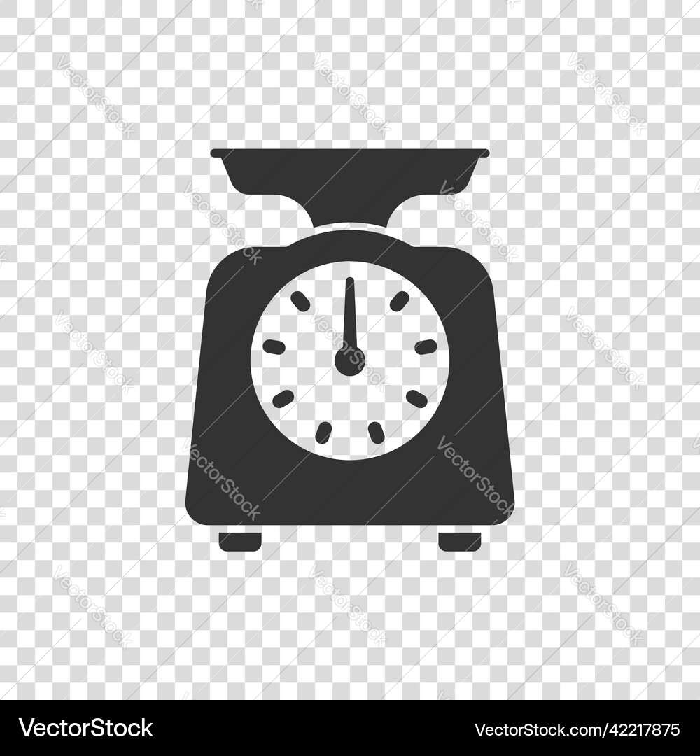 Bathroom weight scale icon in flat style mass Vector Image