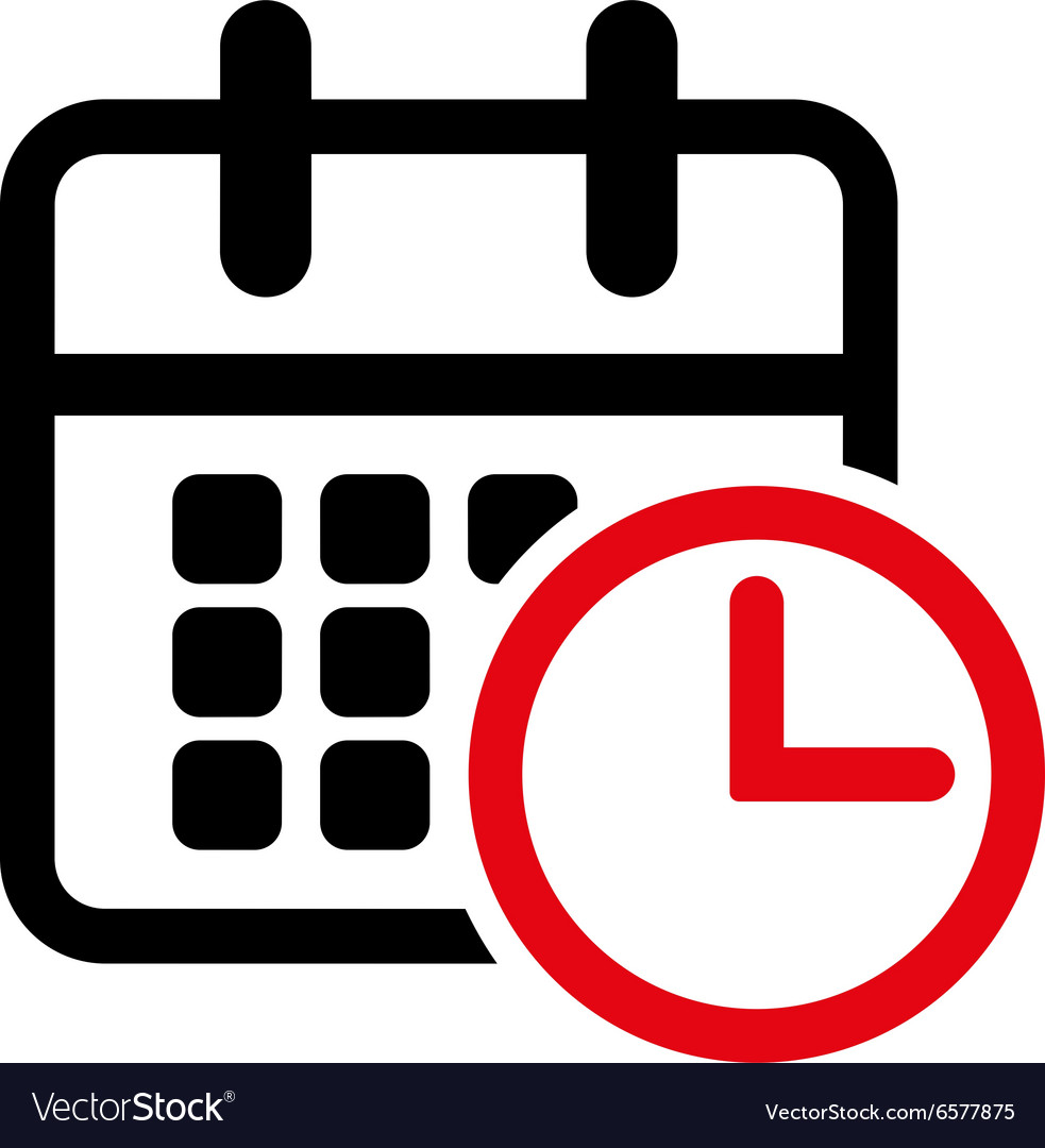 Timetable flat icon Royalty Free Vector Image - VectorStock