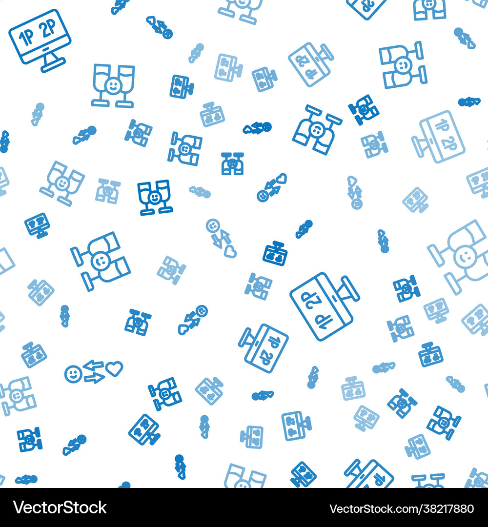 Set line romantic relationship computer monitor Vector Image