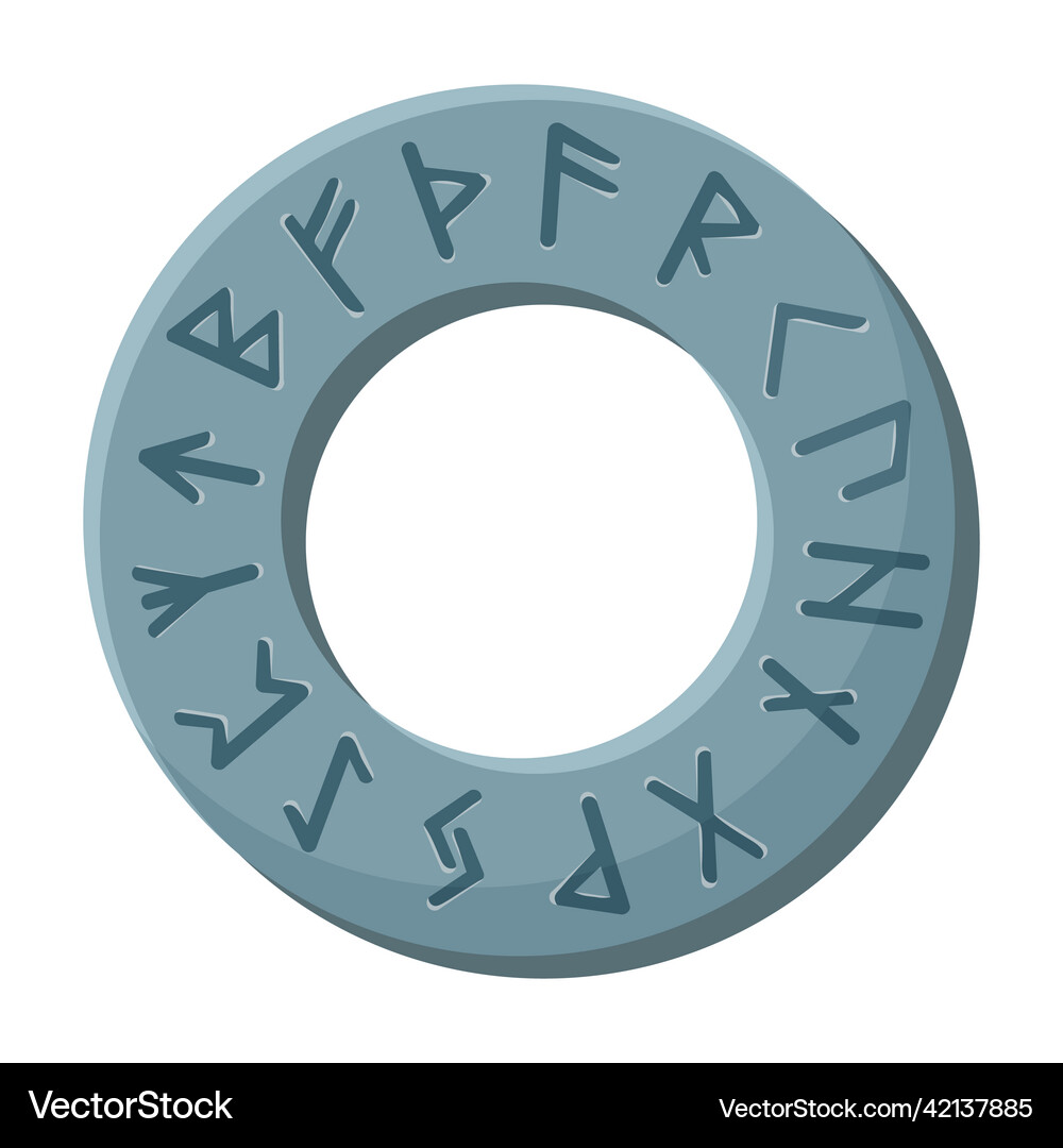 A circle in the scandinavian futhark Royalty Free Vector