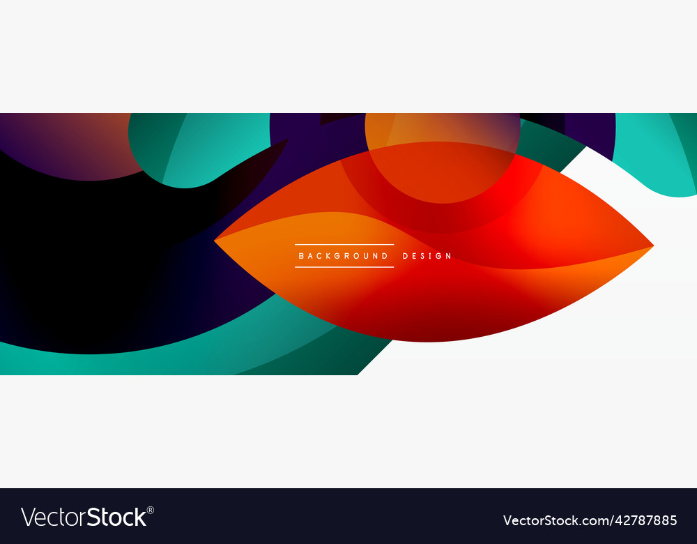 Abstract background with color geometric shapes Vector Image