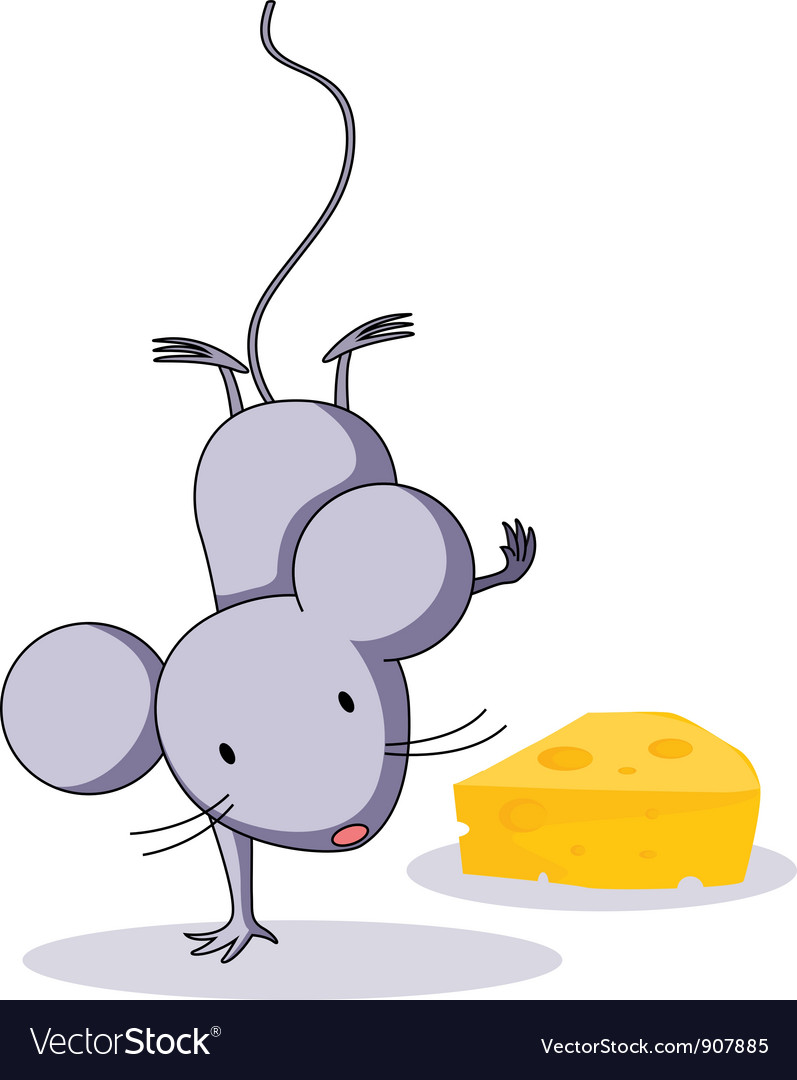 Mouse handstand Royalty Free Vector Image - VectorStock