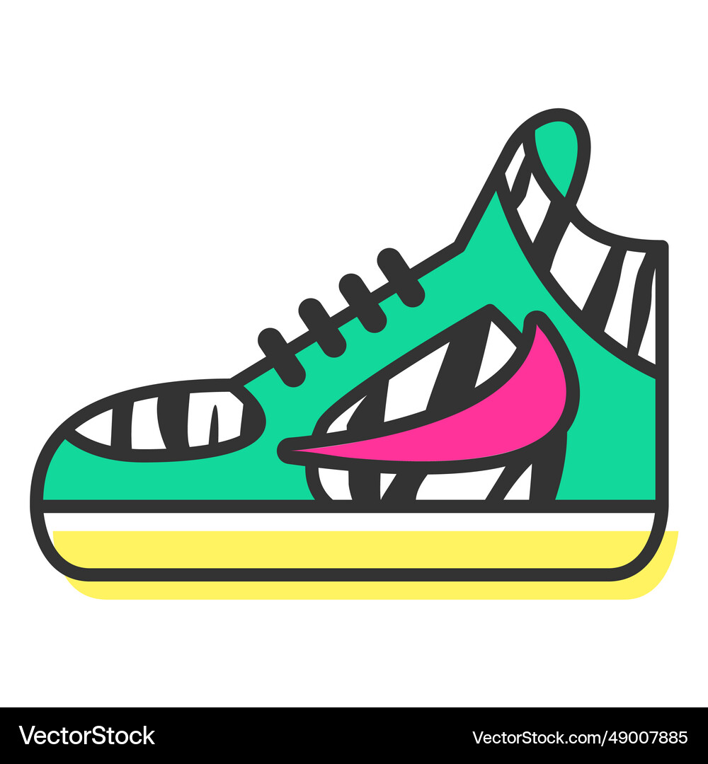 Sports shoes icon Royalty Free Vector Image - VectorStock