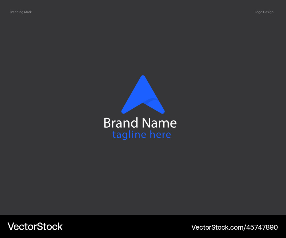 A letter logo design - brand logo design Vector Image