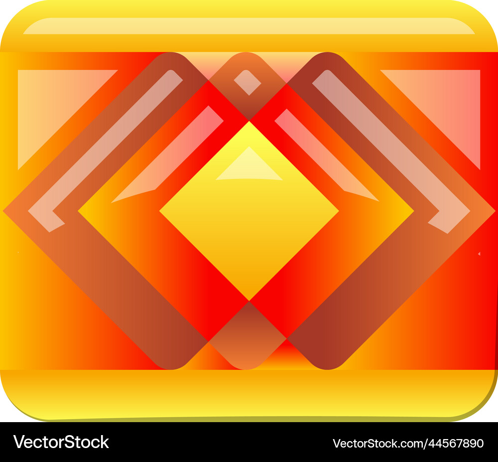 Abstract square logo in trendy and minimal style Vector Image