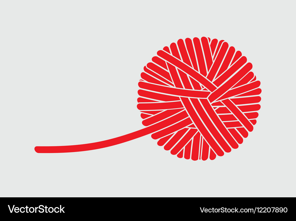 Ball of Yarn Royalty Free Vector Image - VectorStock