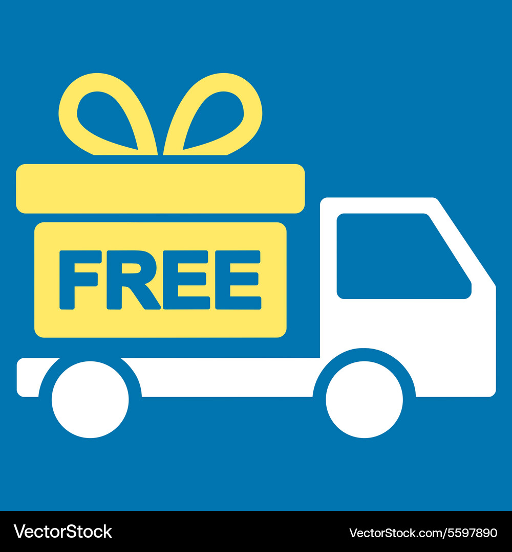 Gift delivery icon from business bicolor set Vector Image