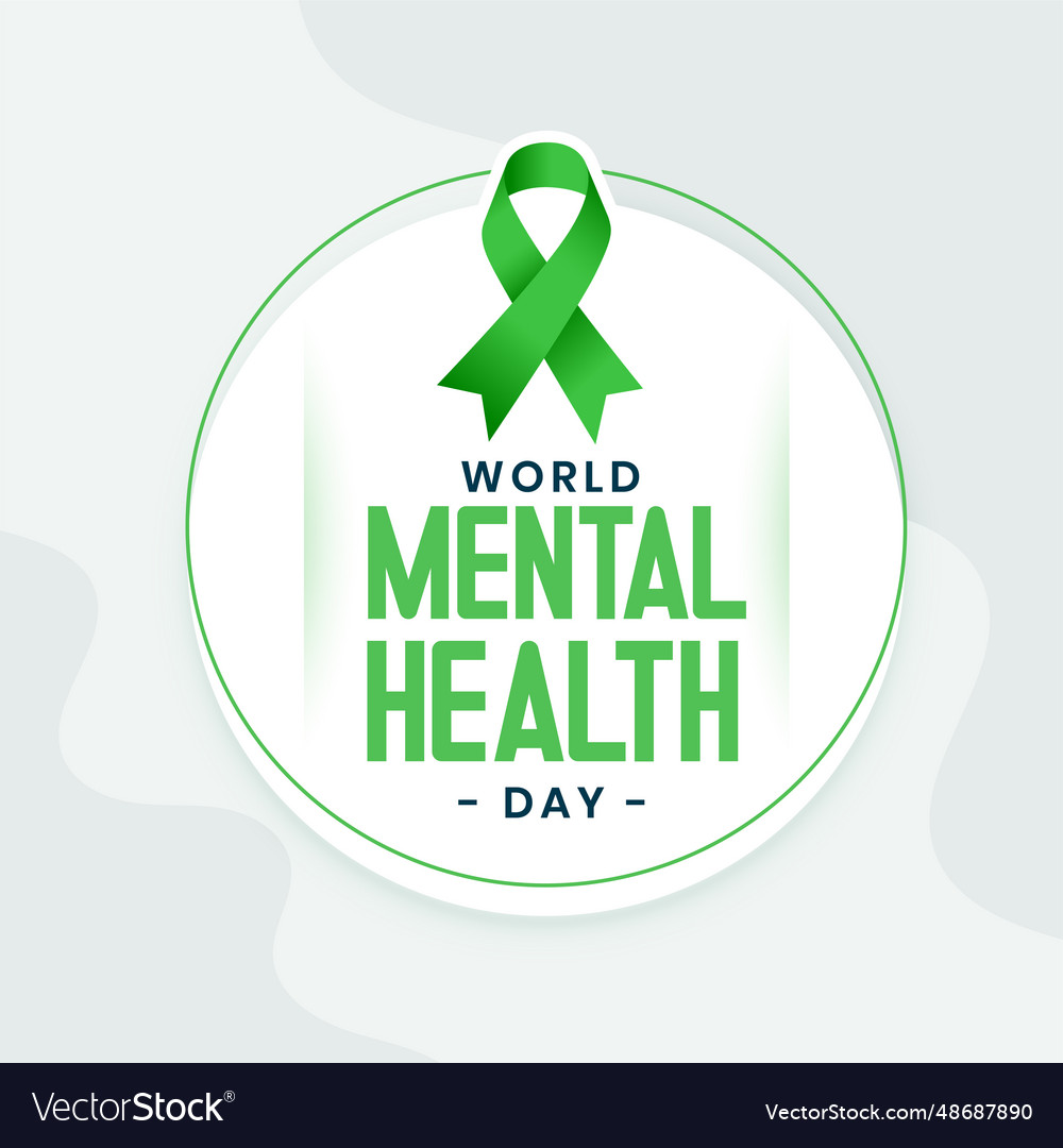 International mental health day background Vector Image International mental health day background Vector Image