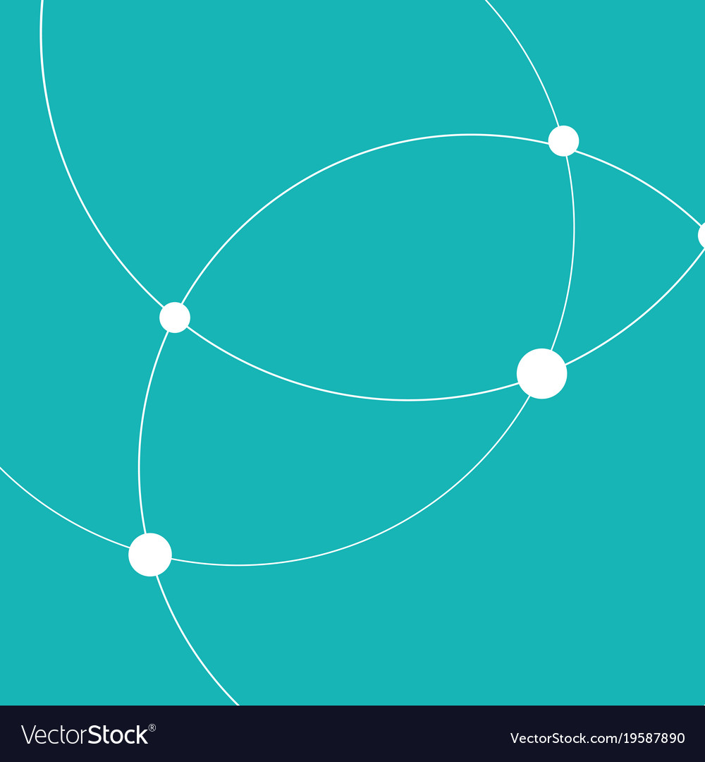 Technology abstract dot and circle connection Vector Image