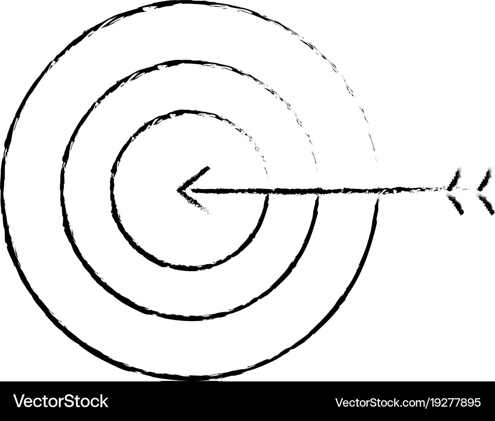 Business target arrow strategy symbol Royalty Free Vector