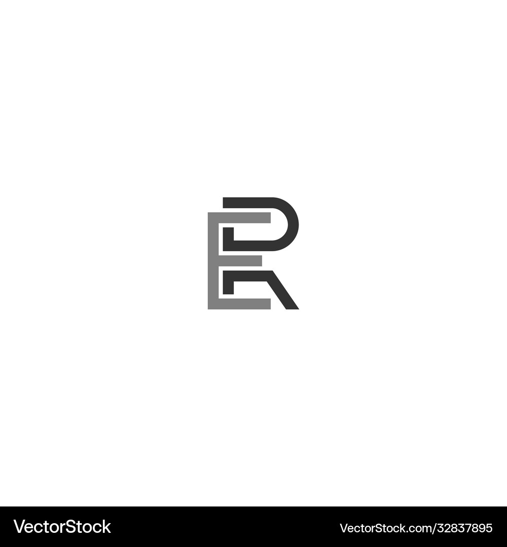 Er or re abstract outstanding professional Vector Image