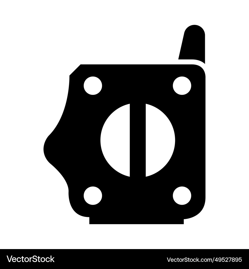 Throttle plate glyph icon for personal Royalty Free Vector