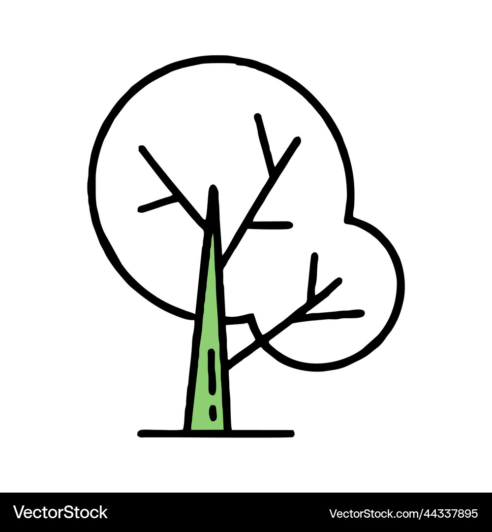 Tree co2 concept of climate change recycling Vector Image