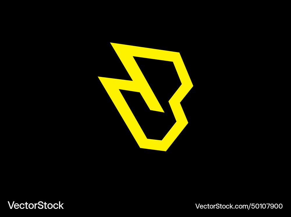 Abstract logomark for letter arrow and shape icon Vector Image