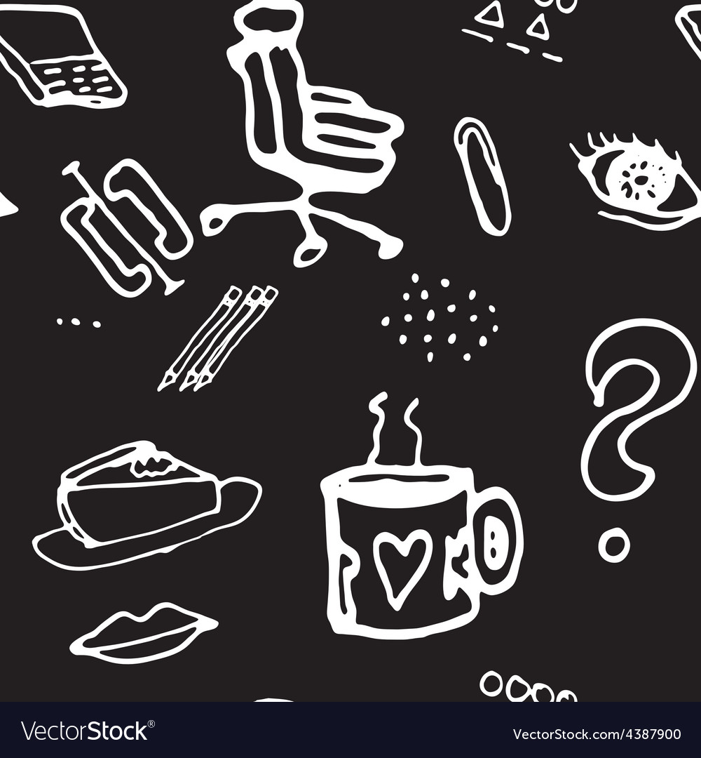 Doodle seamless pattern Royalty Free Vector Image