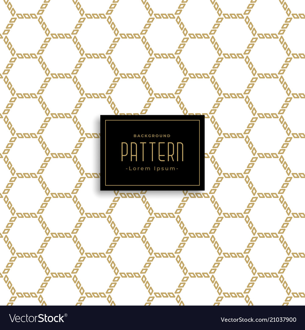 Geometric hexagonal abstract pattern background Vector Image