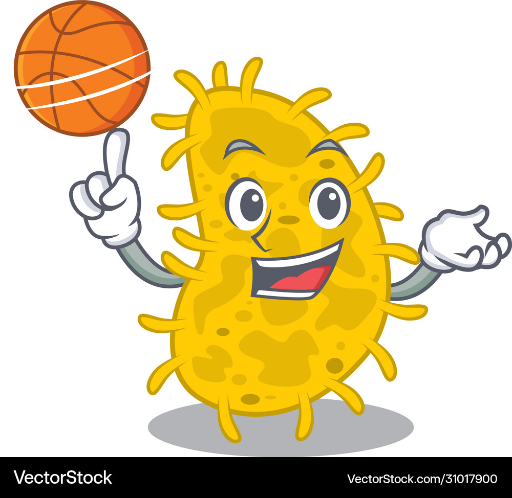 Gorgeous bacteria spirilla mascot design style Vector Image