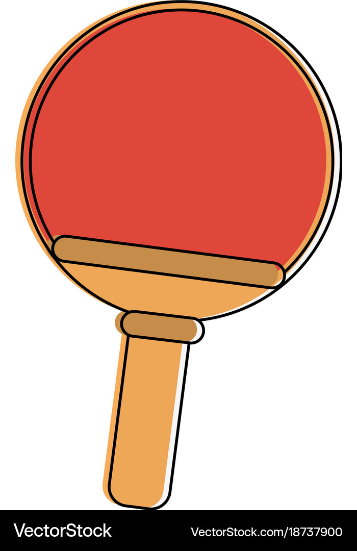 Ping pong racket Royalty Free Vector Image - VectorStock