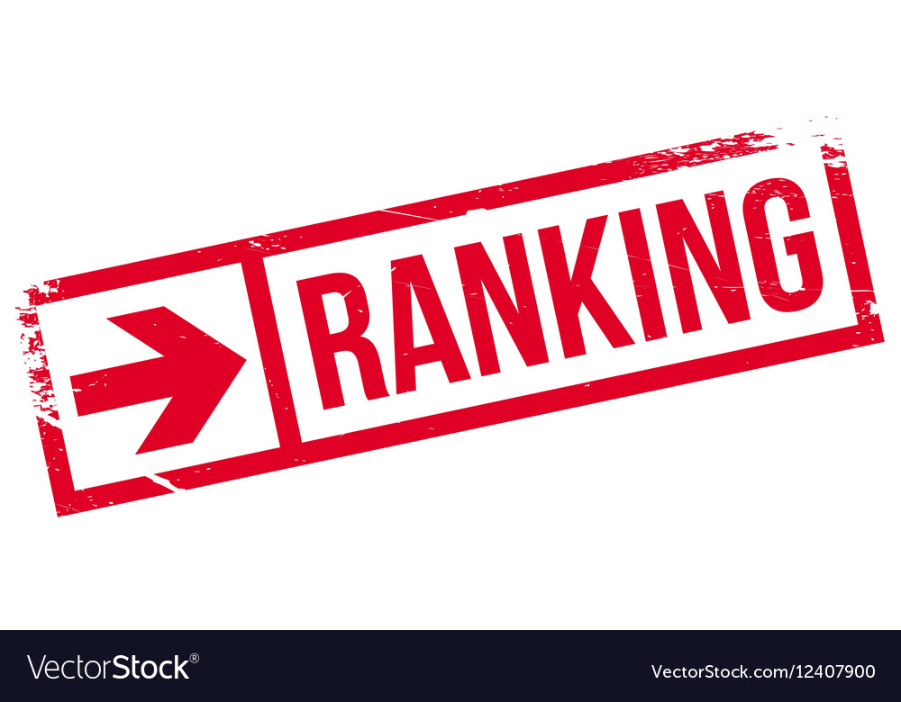 Ranking stamp rubber grunge Royalty Free Vector Image