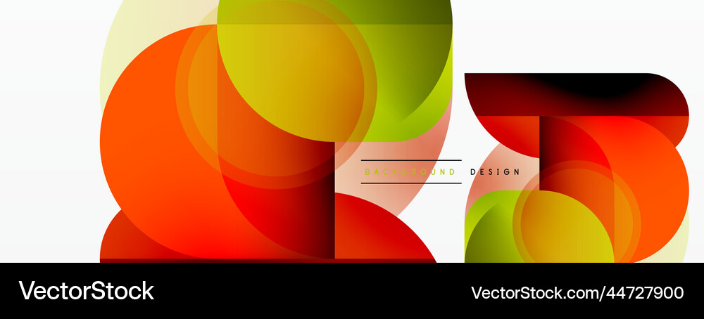 Round triangle shapes lines and circles geometric Vector Image