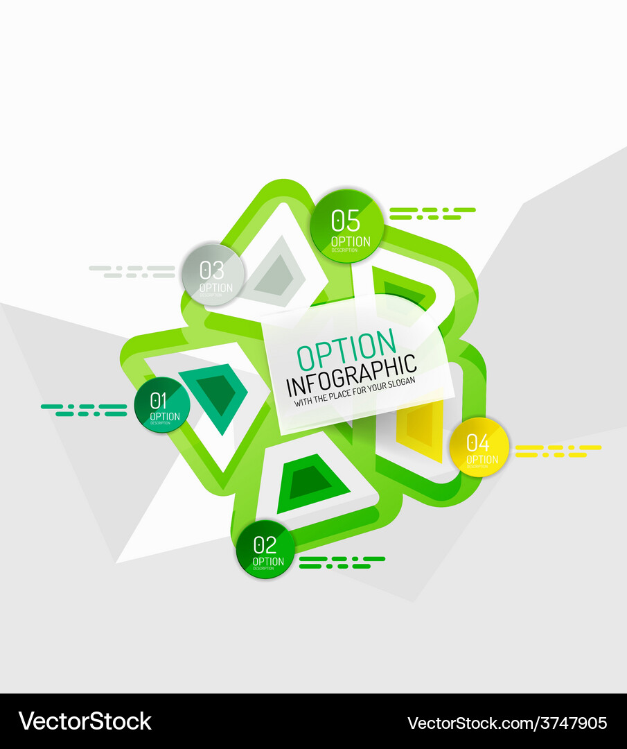 Colorful fresh sticker infographics Royalty Free Vector