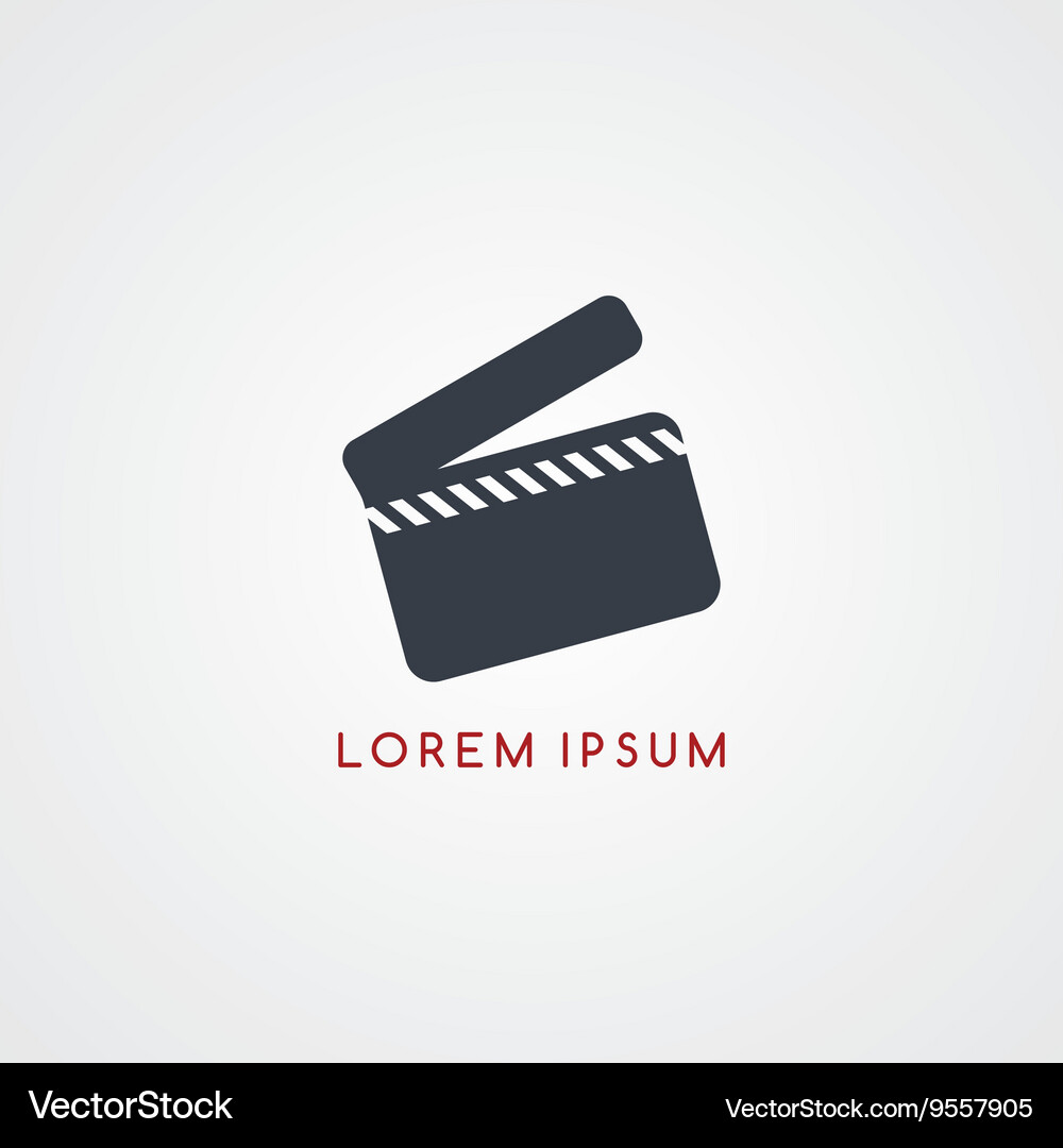 Movie icon sign logotype Royalty Free Vector Image