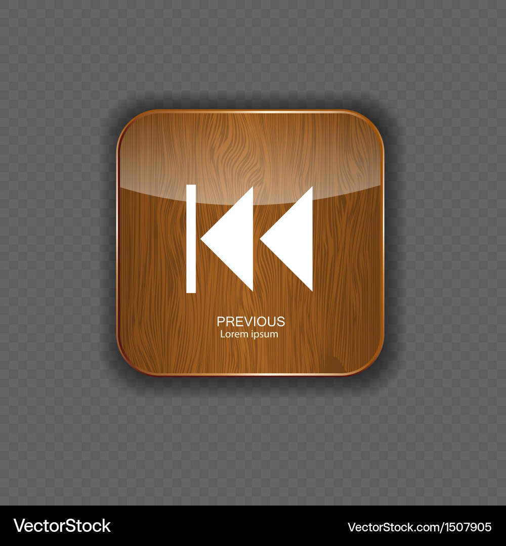 Music wood application icons Royalty Free Vector Image