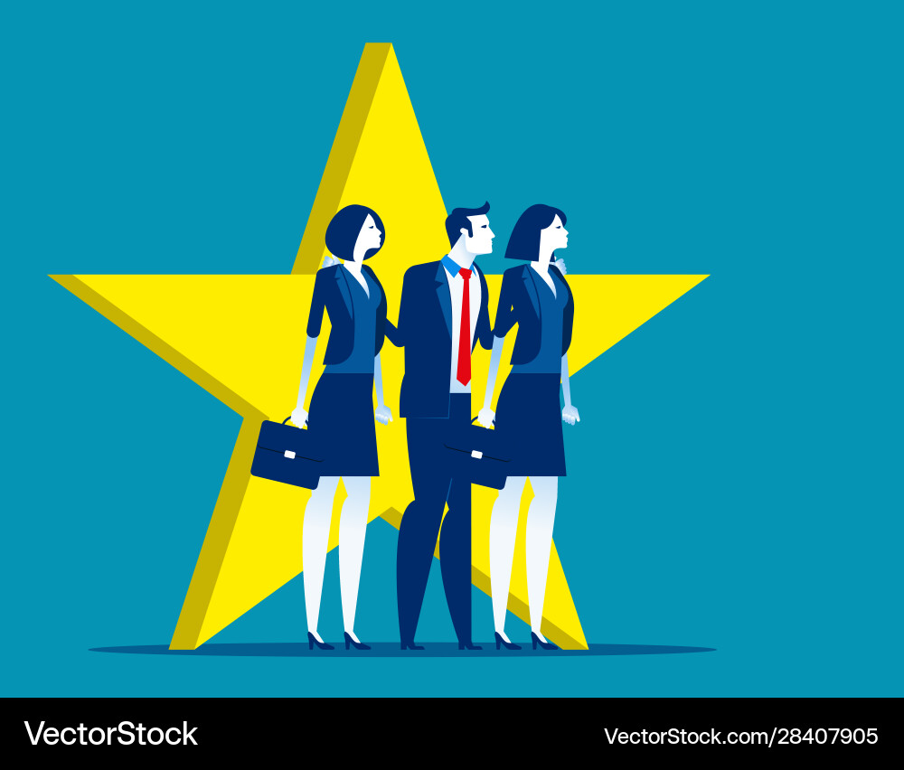 Outstanding employee concept business Royalty Free Vector
