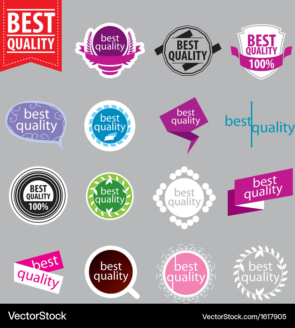 Premium Quality Logos & Icons Royalty Free Vector Image