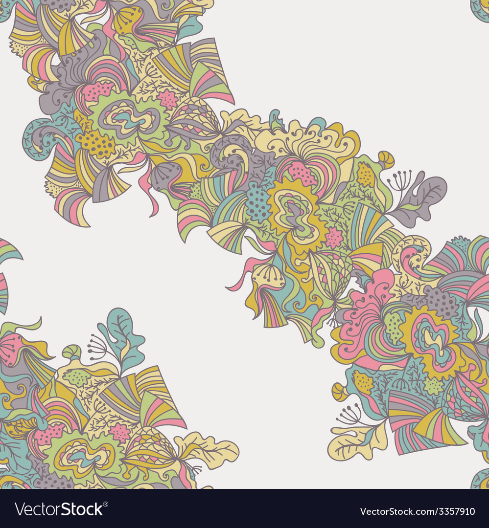 Abstract seamless hand-drawn pattern Royalty Free Vector