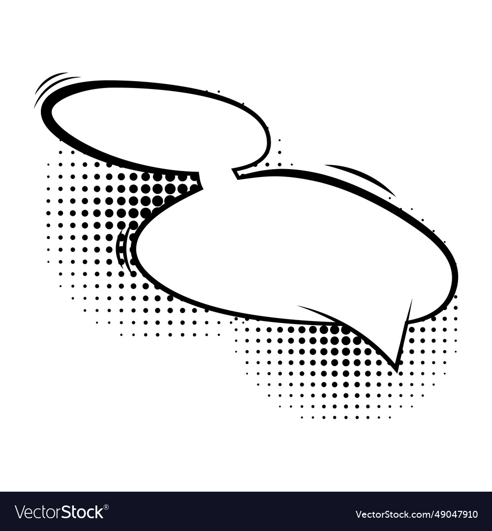 Empty comic style speech buble design elements Vector Image