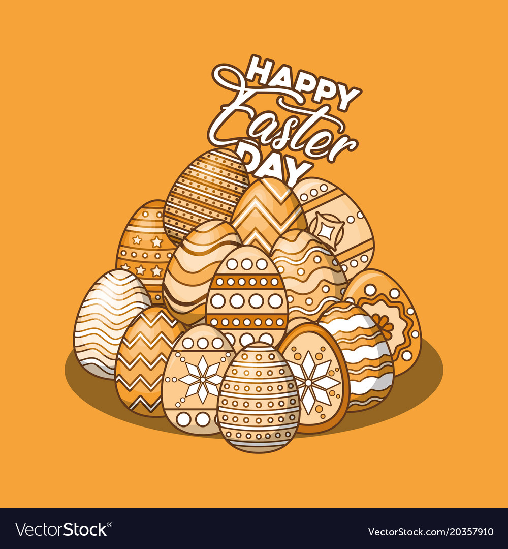Happy easter design Royalty Free Vector Image - VectorStock