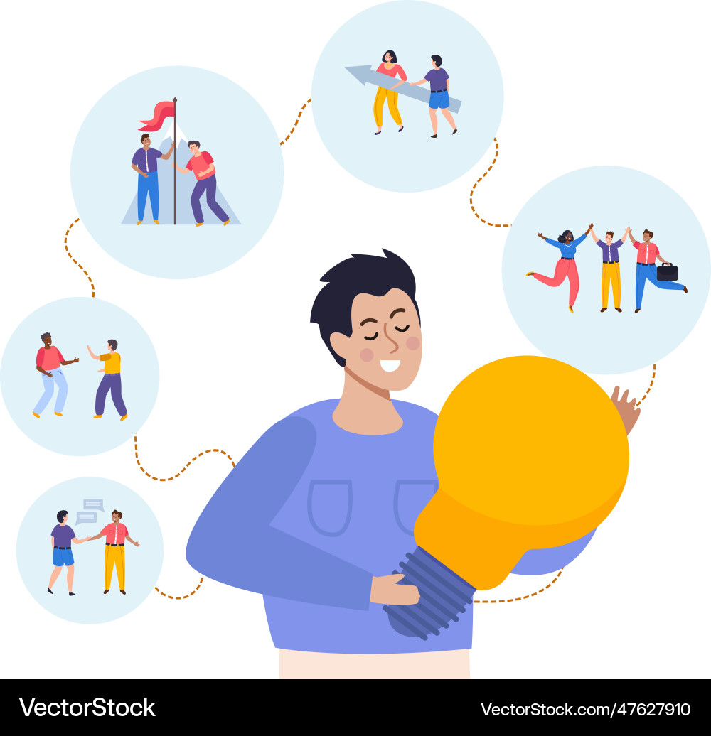 Idea corporate culture background Royalty Free Vector Image