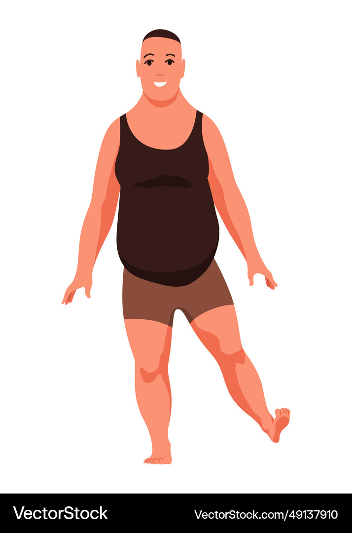 Male figure type icon body front view human Vector Image