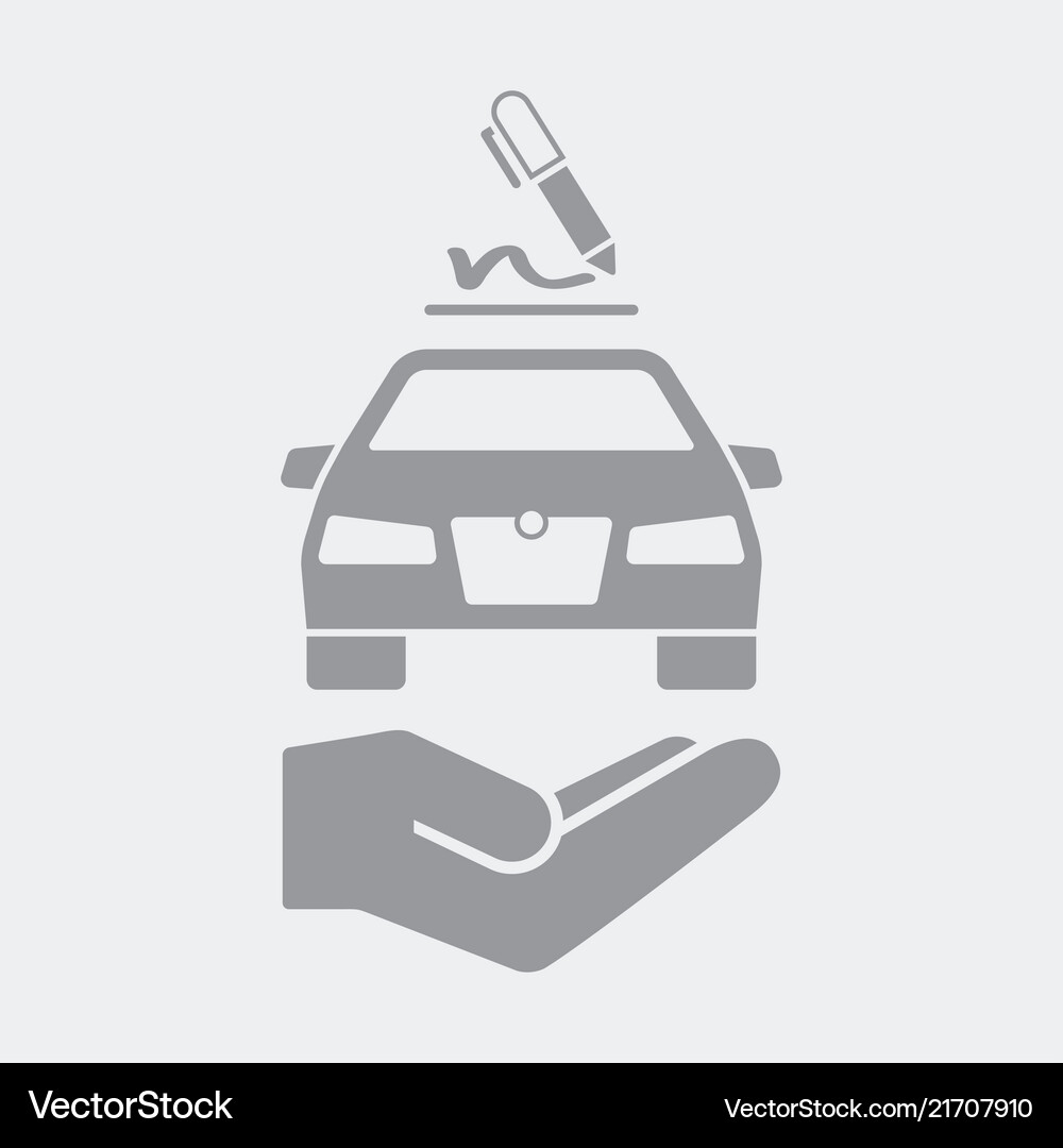 Signature for car service Royalty Free Vector Image