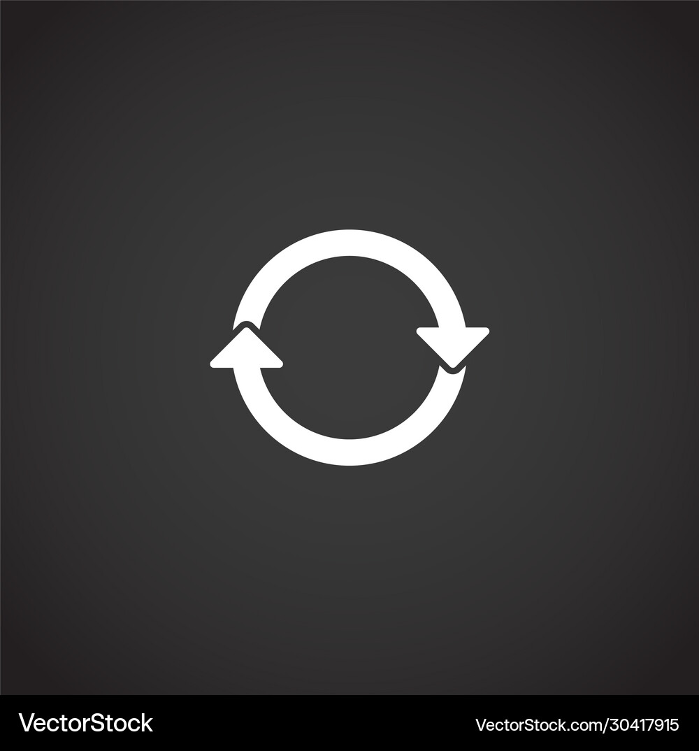 Arrow related icon on background for graphic Vector Image
