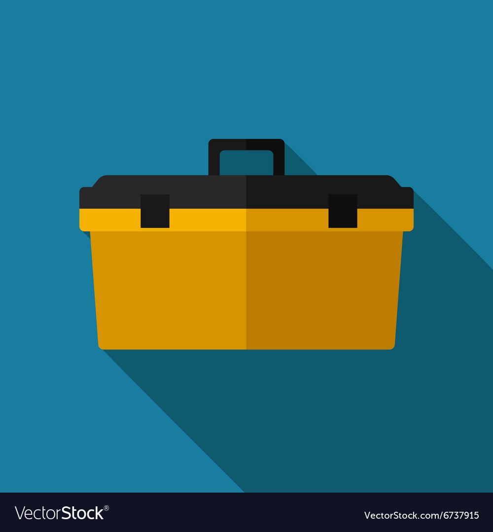 Color flat toolkit icon Royalty Free Vector Image