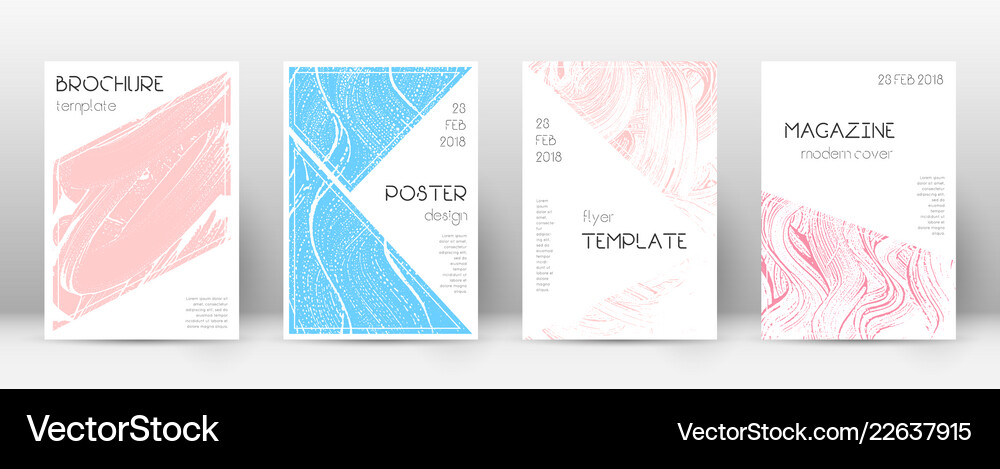 Cover page design template triangle brochure layo Vector Image
