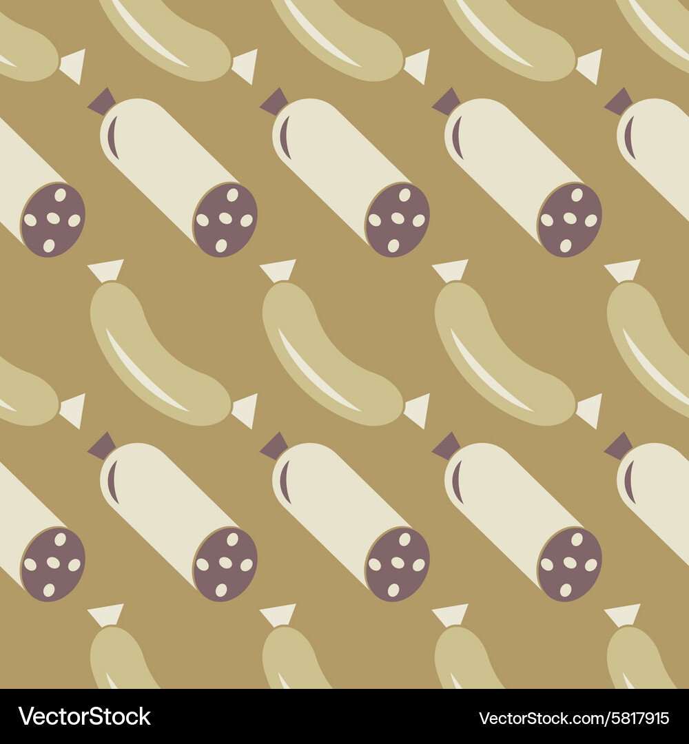 Seamless abstract background with meat products Vector Image