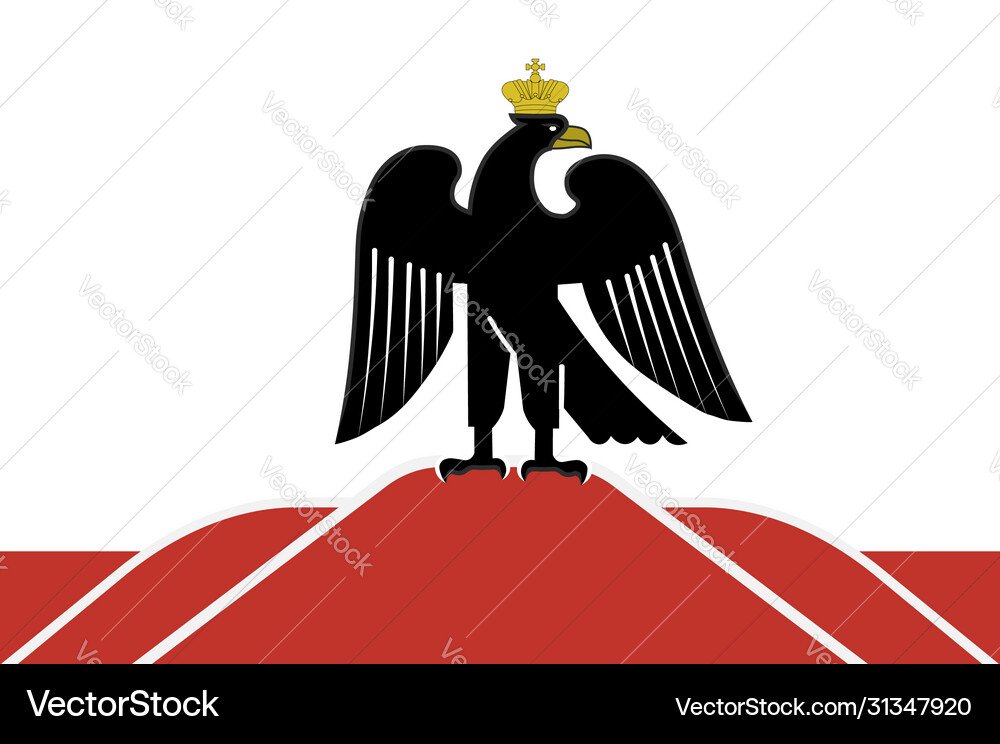 Flag orsk in russia Royalty Free Vector Image - VectorStock