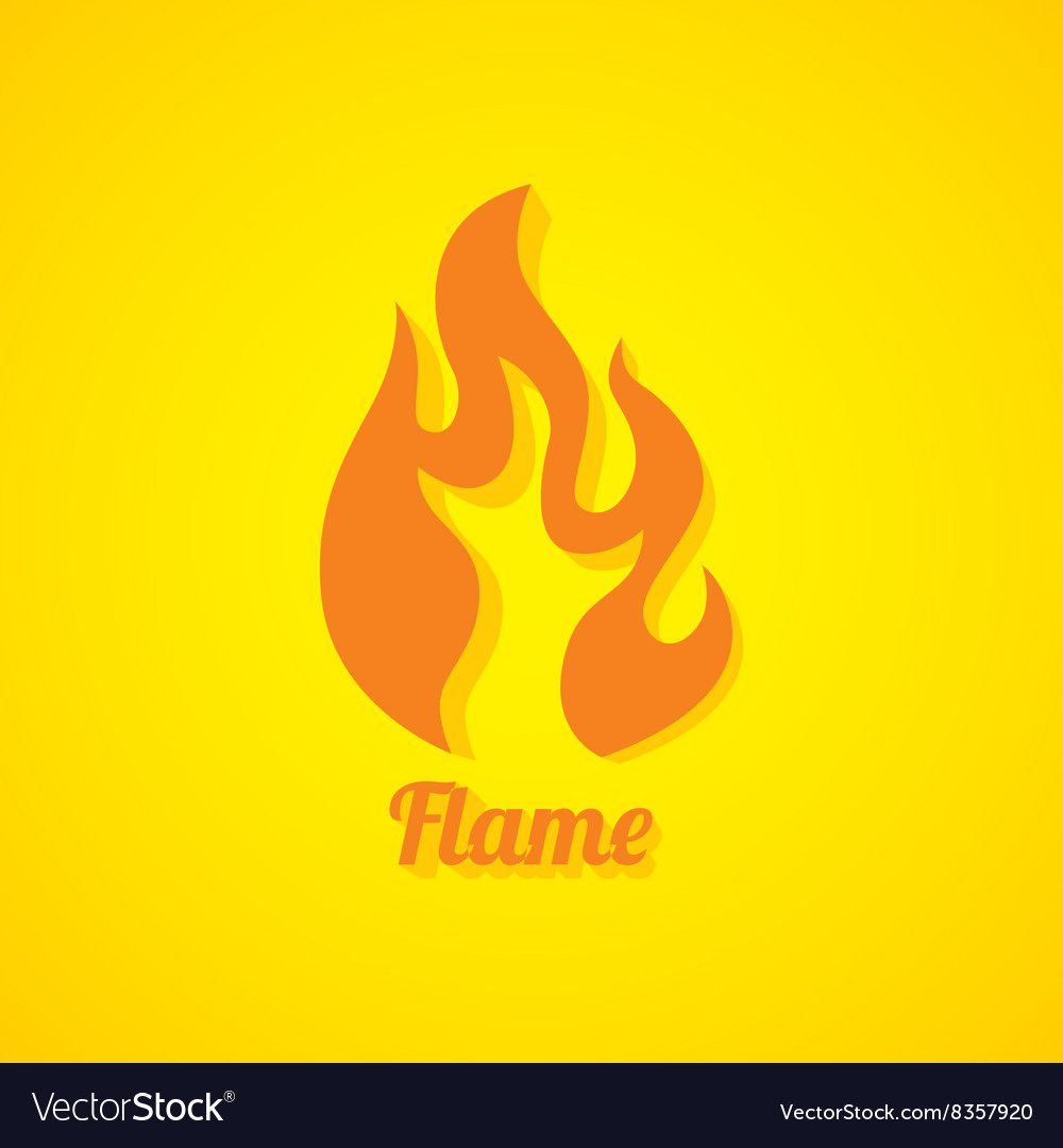 Flaming fire theme Royalty Free Vector Image - VectorStock