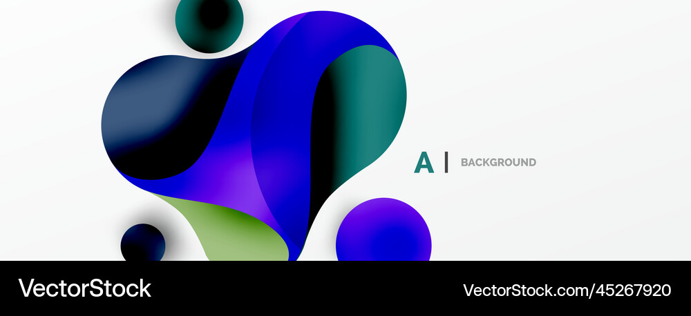 Flowing geometric shapes minimalist abstract Vector Image