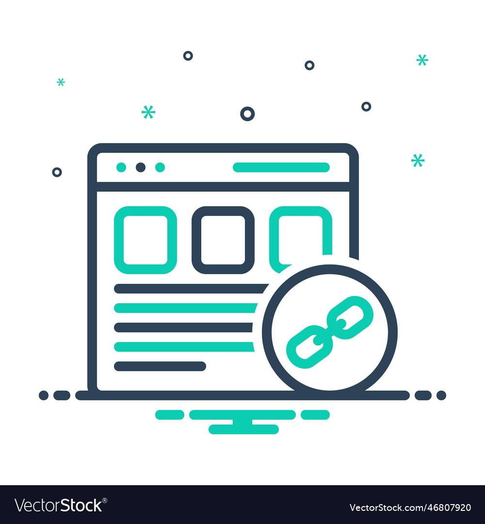 Link Royalty Free Vector Image - VectorStock