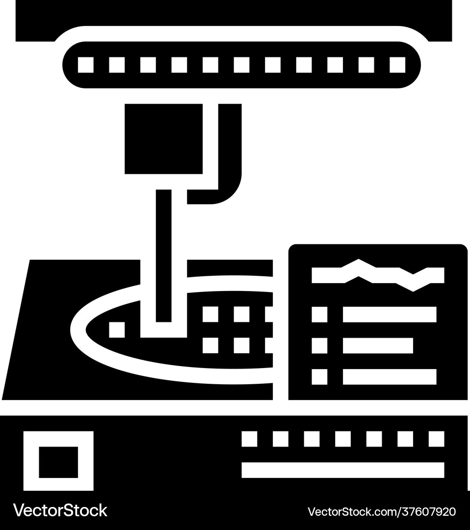 Manufacturing factory equipment semiconductor Vector Image