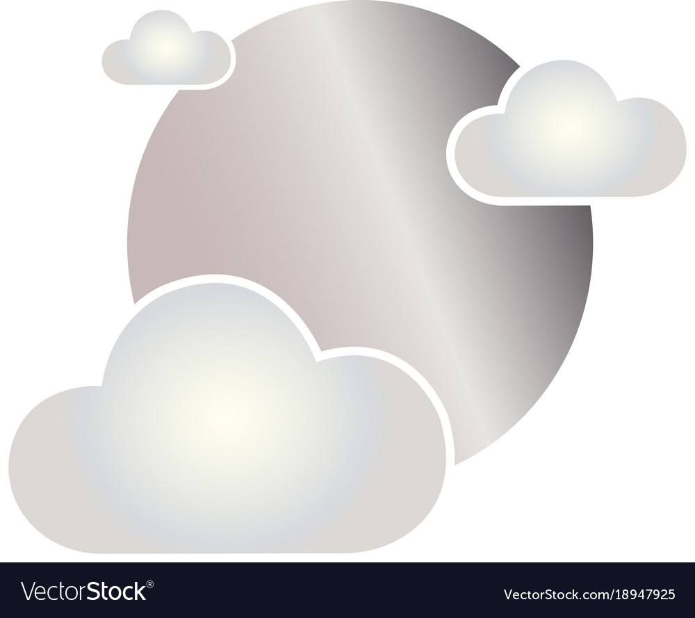 Abstract moon shape Royalty Free Vector Image - VectorStock