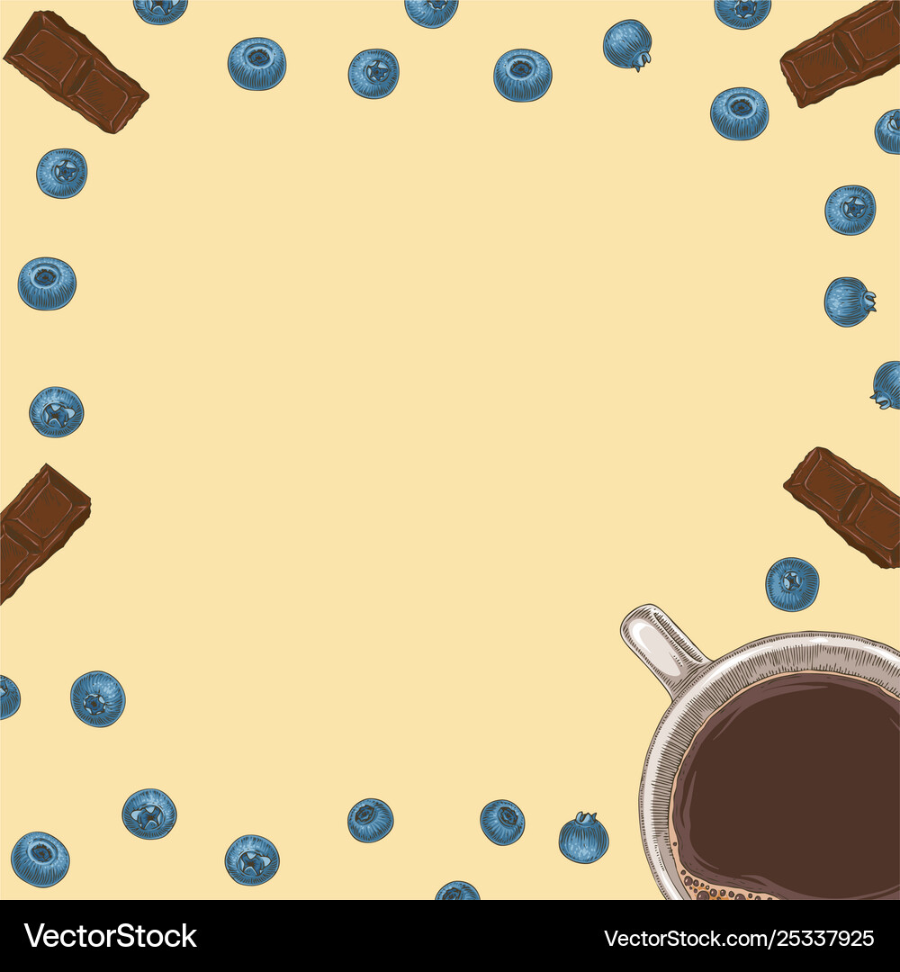 Brown card or menu template coffee and desserts Vector Image