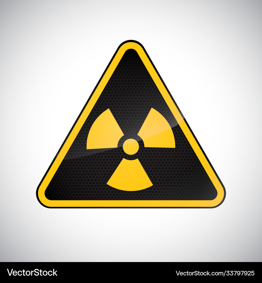 Radiation Hazard Yellow Sign Radiation Hazard Sign Danger Label For