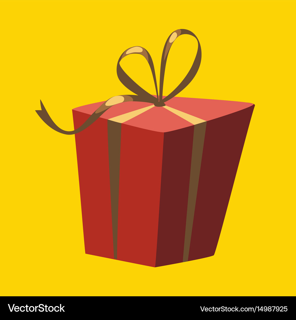 Christmas gift box card poster Royalty Free Vector Image